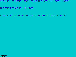 Screenshot of Taipan (ZX Spectrum, 1983) - MobyGames