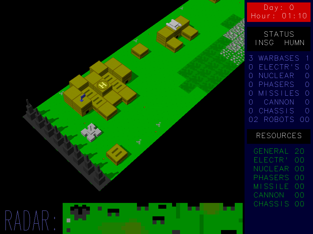 Screenshot of Nether Earth Remake (Windows, 2002) - MobyGames