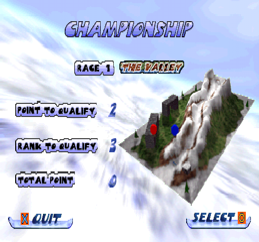 Screenshot of Snow Break (PlayStation, 1998) - MobyGames