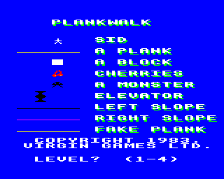 Plankwalk (1983) - MobyGames