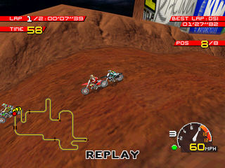 Screenshot of Moto Racer (PlayStation, 1997) - MobyGames