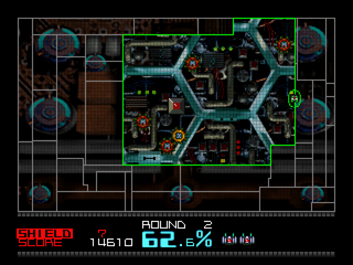 Screenshot of QIX Neo (PlayStation, 2001) - MobyGames