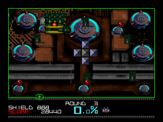Screenshot of QIX Neo (PlayStation, 2001) - MobyGames