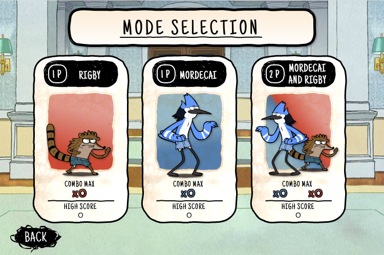 Screenshot of Regular Show: Fist Punch (Browser, 2013) - MobyGames