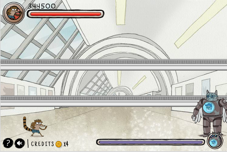 Screenshot of Regular Show: Fist Punch (Browser, 2013) - MobyGames
