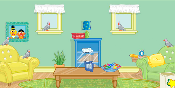 Screenshot of Bert in: Pigeon Trouble (Browser, 2009) - MobyGames