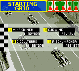 Screenshot of F1 Racing Championship (Game Boy Color, 2000) - MobyGames