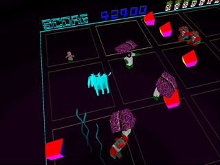 Screenshot of Robotron X (PlayStation, 1996) - MobyGames