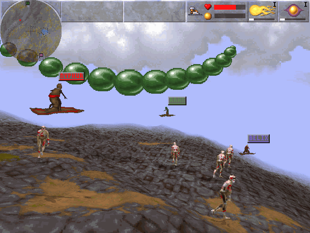 Screenshot of Magic Carpet 2: The Netherworlds (DOS, 1995) - MobyGames