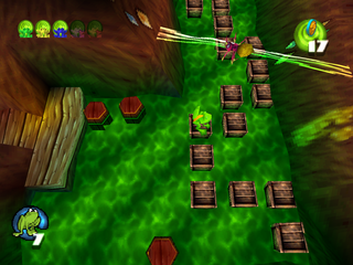 Screenshot of Frogger 2: Swampy's Revenge (PlayStation, 2000) - MobyGames