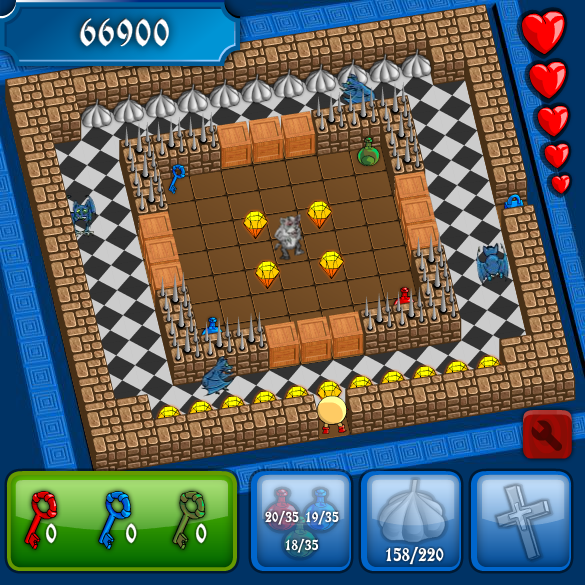 Screenshot of Pac Adventure: Dracula's Castle (Browser, 2007) - MobyGames