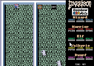 Screenshot of Garrison II: The Legend Continues (Amiga, 1987) - MobyGames