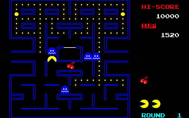 Screenshot of Pac-Man (PC-98, 1980) - MobyGames