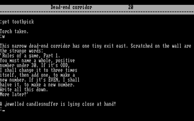 Screenshot of Giant Killer (DOS, 1987) - MobyGames