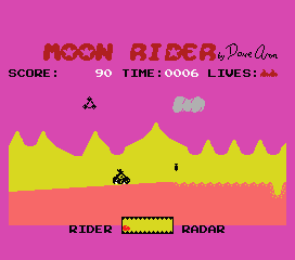 Screenshot of Moonrider (MSX, 1986) - MobyGames