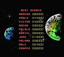 Screenshot of Mega Phoenix (MSX, 1991) - MobyGames