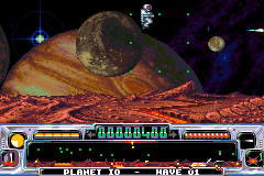 Screenshot of Super Dropzone: Intergalactic Rescue Mission (Game Boy Advance, 1994) - MobyGames
