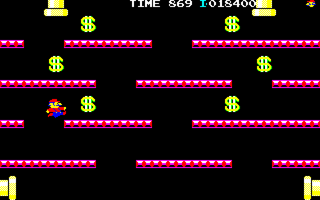 Screenshot of Mario Bros. Special (PC-88, 1984) - MobyGames