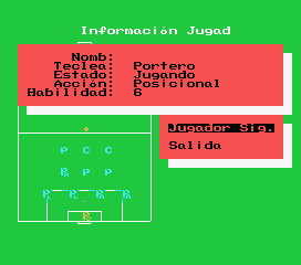 Screenshot of Football Manager: World Cup Edition 1990 (MSX, 1990 ...