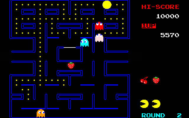 Screenshot of Pac-Man (PC-98, 1980) - MobyGames