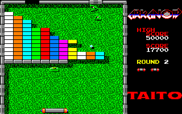 Screenshot of Arkanoid (PC-88, 1986) - MobyGames
