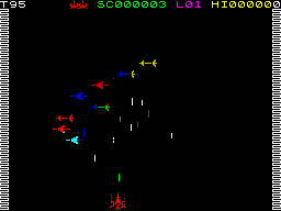 Screenshot of Arcadia (ZX Spectrum, 1982) - MobyGames
