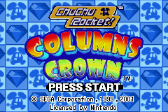 Screenshot of 2 Games in 1: Columns Crown + ChuChu Rocket! (Game Boy Advance, 2005) - MobyGames