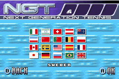 Screenshot of NGT: Next Generation Tennis (Game Boy Advance, 2002 ...