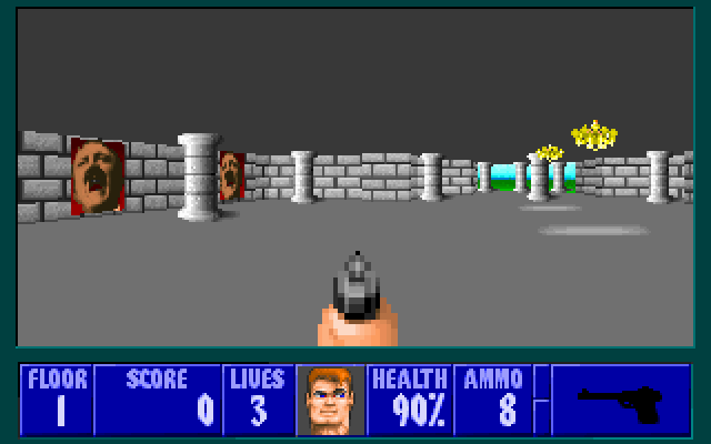 Screenshot of Wolfenstein 3D (PC-98, 1992) - MobyGames