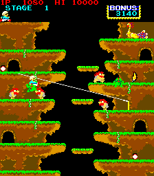 Screenshot of Roc 'N Rope (Arcade, 1983) - MobyGames