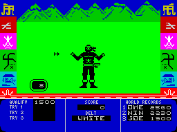 Screenshot of Ninja Master (ZX Spectrum, 1986) - MobyGames