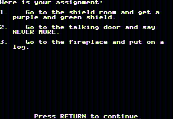 Screenshot of Memory Castle (Apple II, 1983) - MobyGames