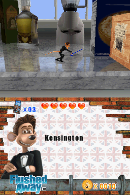 Screenshot of DreamWorks & Aardman Flushed Away (Nintendo DS, 2006) - MobyGames