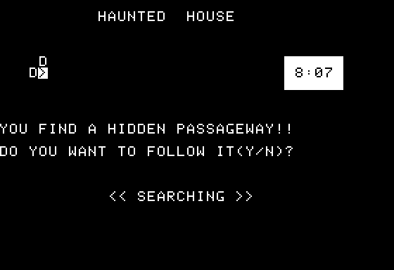 Screenshot of Haunted House (Apple II, 1979) - MobyGames