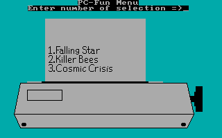 Screenshot of PC-Fun (DOS, 1985) - MobyGames