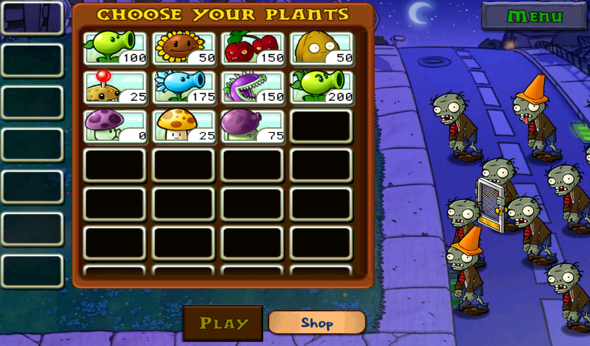 Screenshot of Plants vs. Zombies (Android, 2009) - MobyGames