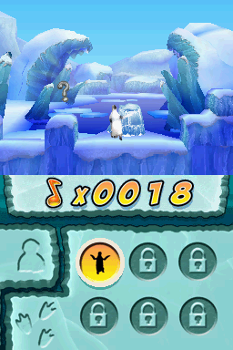 Screenshot of Happy Feet Two: The Videogame (Nintendo DS, 2011) - MobyGames
