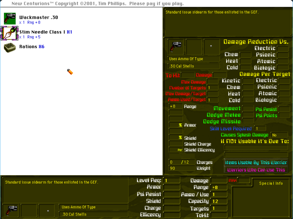 Screenshot of New Centurions (Macintosh, 2001) - MobyGames