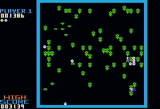 Screenshot of Bug Battle (Apple II, 1982) - MobyGames