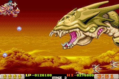 Screenshot of Dragon Breed (Arcade, 1989) - MobyGames
