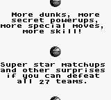 Screenshot of NBA Jam Tournament Edition (Game Boy, 1994) - MobyGames