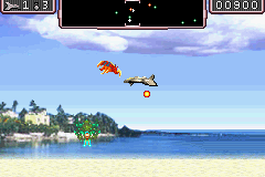 Screenshot of Defender (Game Boy Advance, 2002) - MobyGames