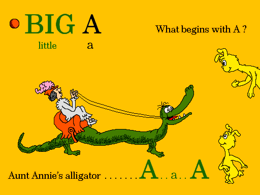 Screenshot of Dr. Seuss's ABC (Windows, 1995) - MobyGames