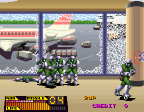 Screenshot of Steel Gunner (Arcade, 1990) - MobyGames