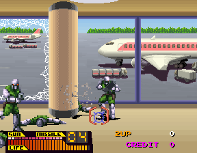 Screenshot of Steel Gunner (Arcade, 1990) - MobyGames