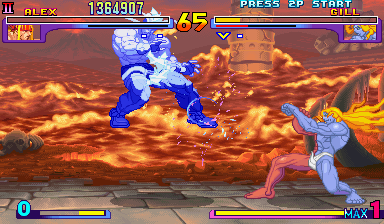 Screenshot of Street Fighter III: New Generation (Arcade, 1997) - MobyGames