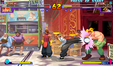 Screenshot of Street Fighter III: New Generation (Arcade, 1997) - MobyGames