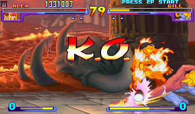 Screenshot of Street Fighter III: New Generation (Arcade, 1997) - MobyGames