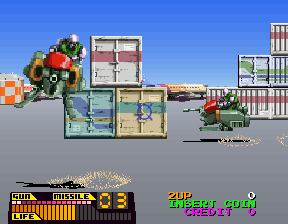 Screenshot of Steel Gunner (Arcade, 1990) - MobyGames