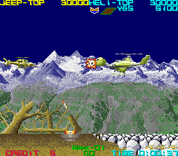 Screenshot of Silkworm (Arcade, 1988) - MobyGames